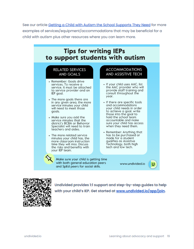 Free downloadable guide to support your child with autism